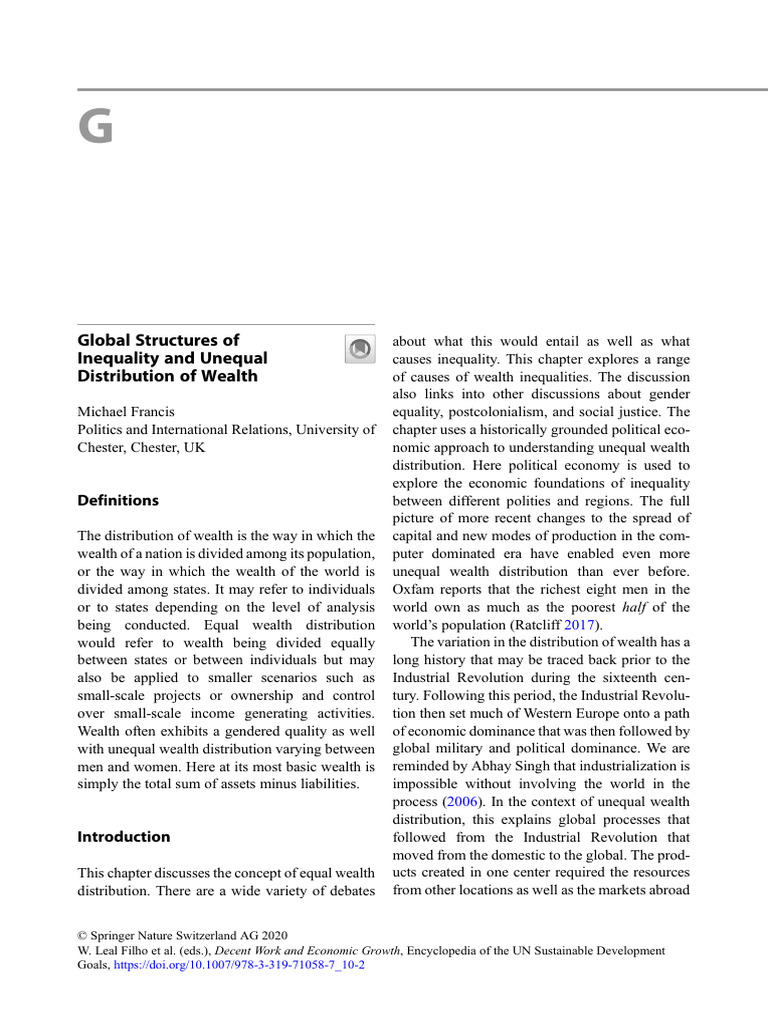 Global Structures of Inequality and Uneq | PDF | Economic Inequality ...