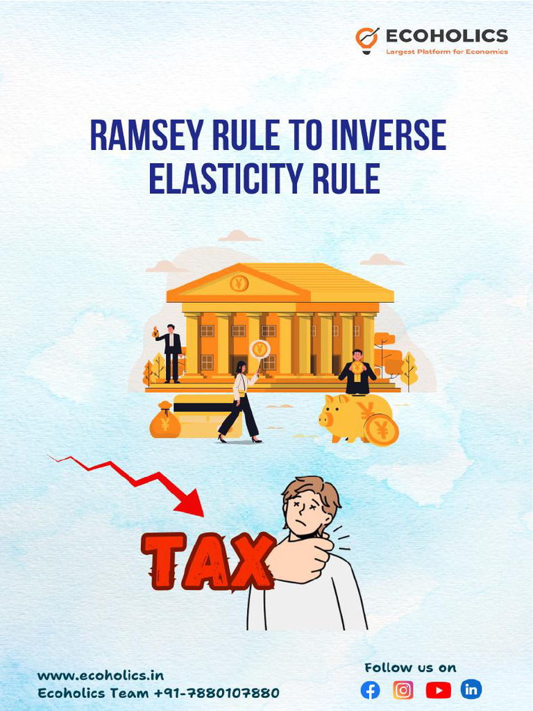 Ramsey Rule To Inverse Elasticity Rule | PDF | Elasticity (Economics ...