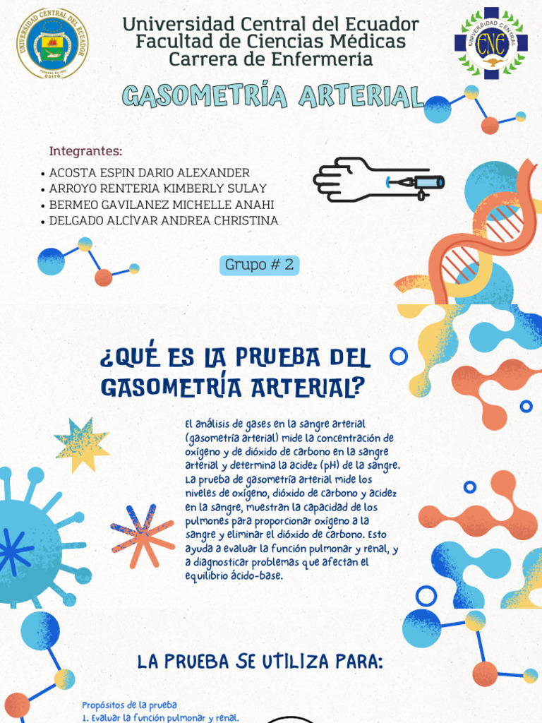 Gasometría Arterial: Análisis y Usos | PDF | Sangre | Especialidades ...