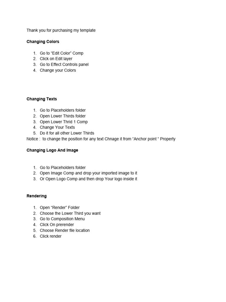 Tutorial Lower Thirds | PDF