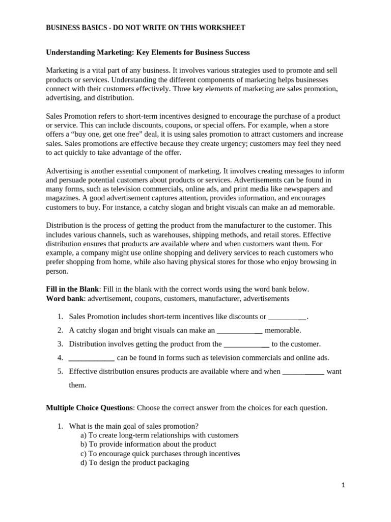 Key Marketing Elements for Business Success | PDF | Advertising | Marketing