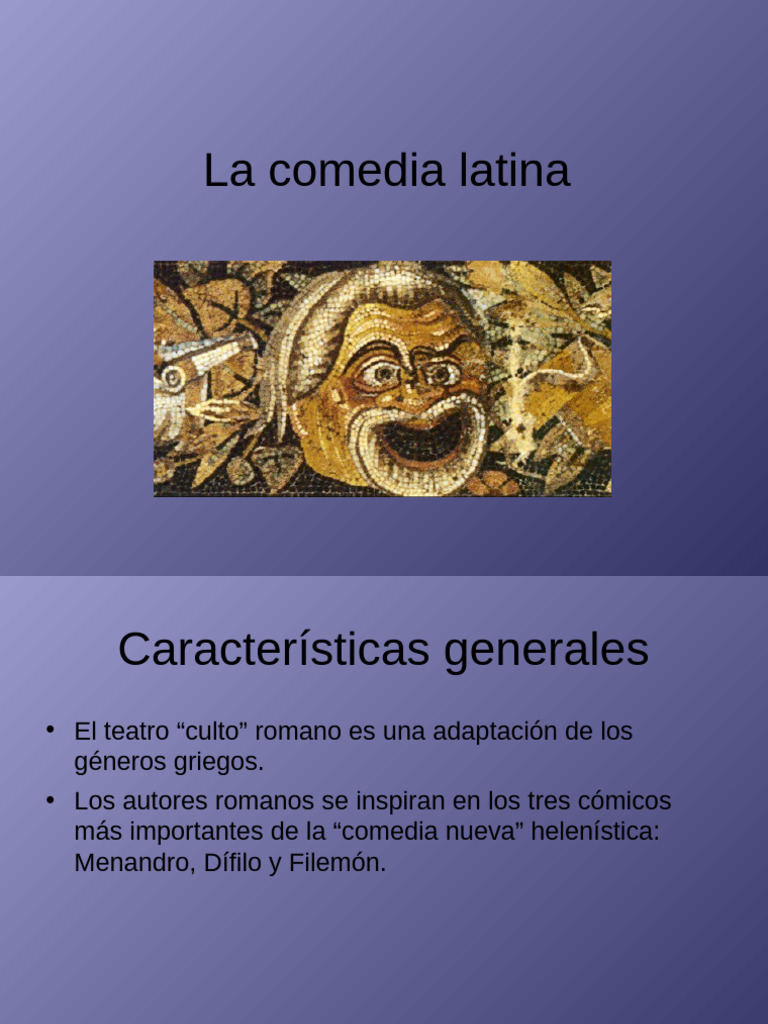 Comedia Romana: Influencias y Subgéneros | PDF | Teatro | Comedia