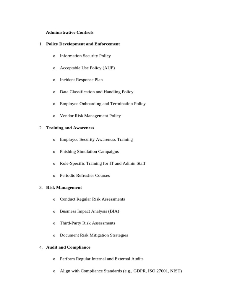 Controls | PDF | Security | Computer Security