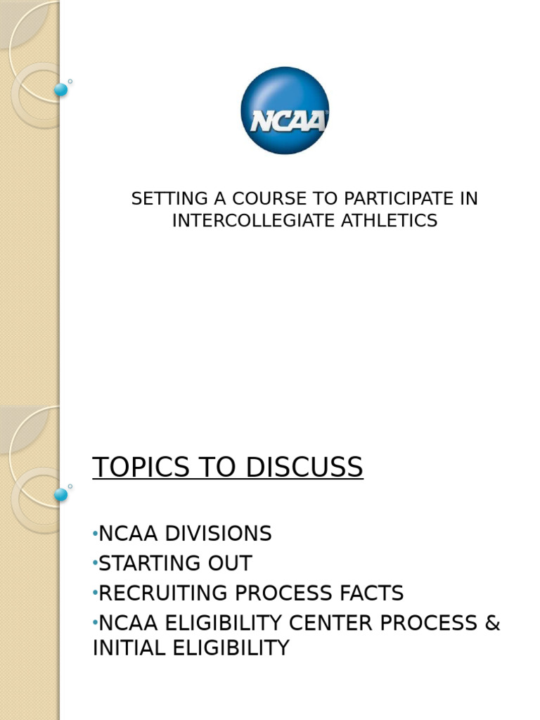 Ncaa Eligibility Copy (Autosaved) | PDF | National Collegiate Athletic ...
