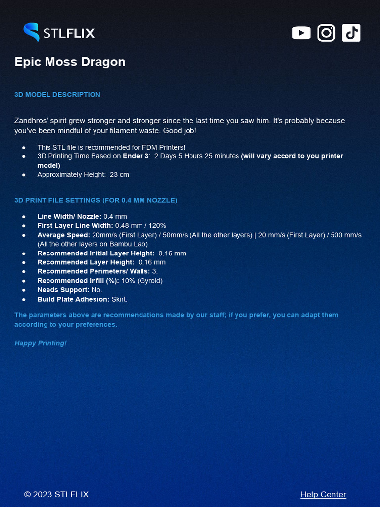 Epic Moss Dragon | PDF