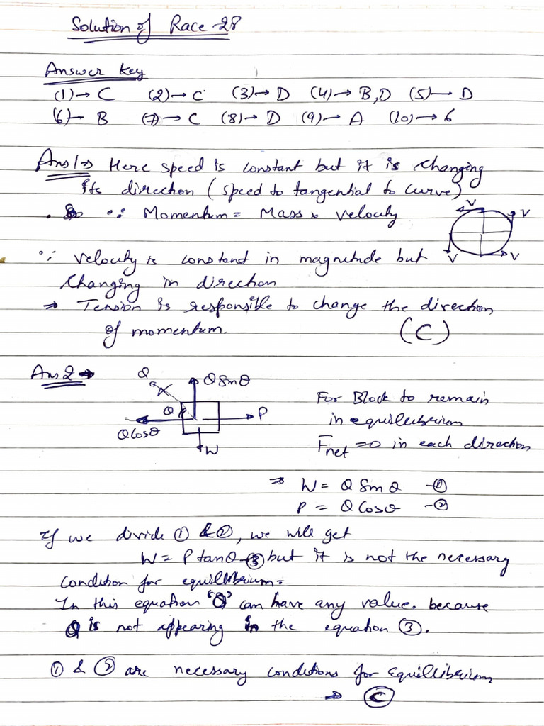 [Solution] Phy Race-#028 | PDF