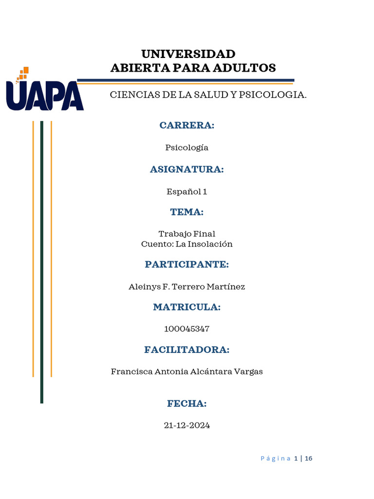 Análisis de "La Insolación" de Quiroga | PDF