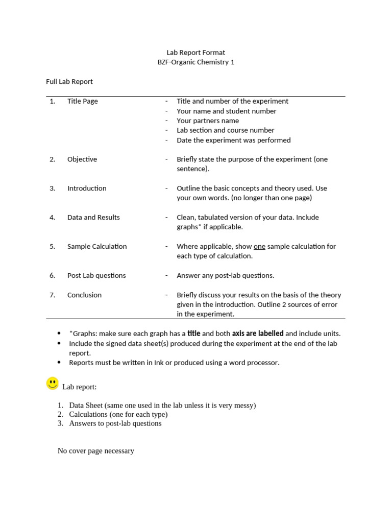 Lab Report Format | PDF