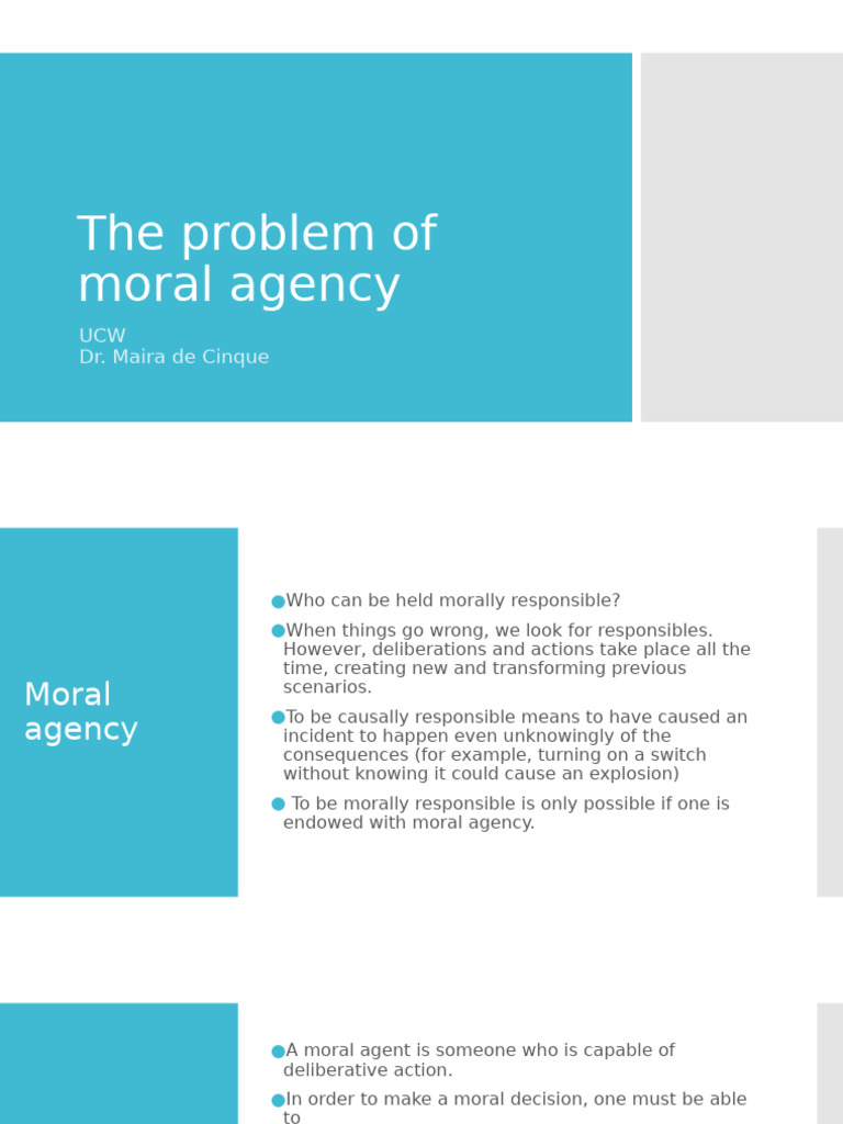 Moral agency (2) | PDF | Intention