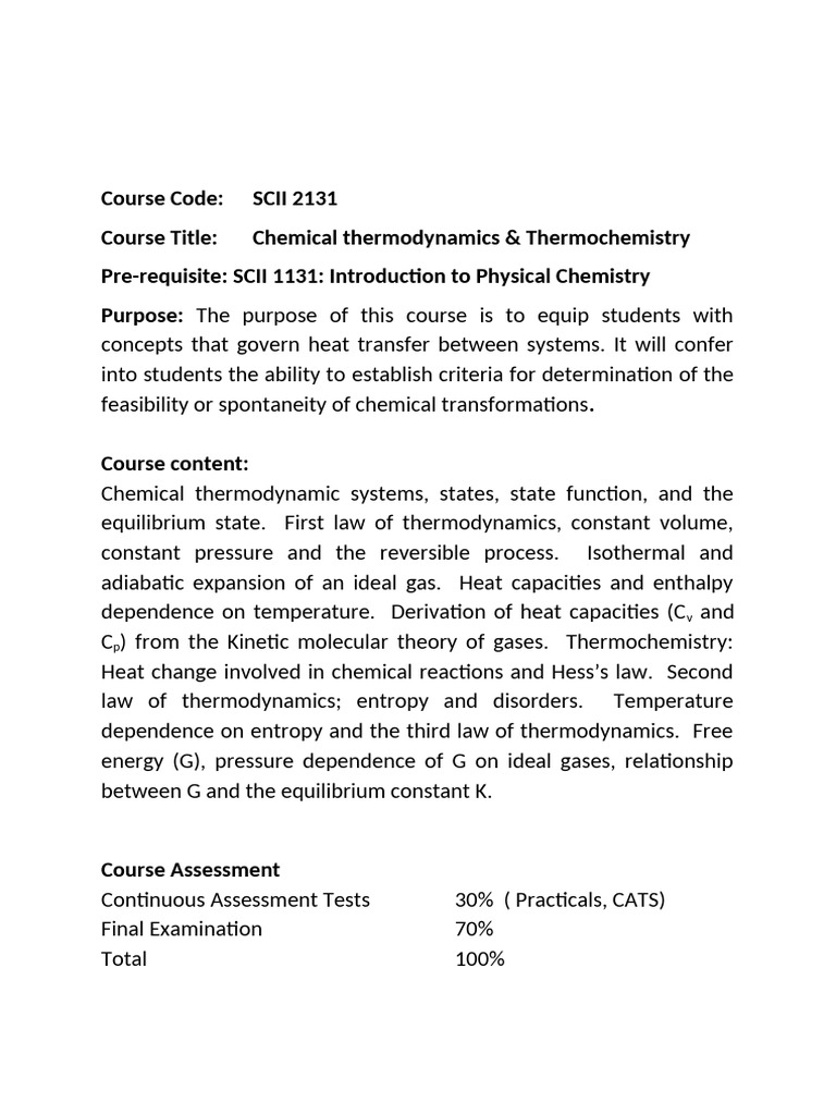SCII 2131 Course Outline | PDF