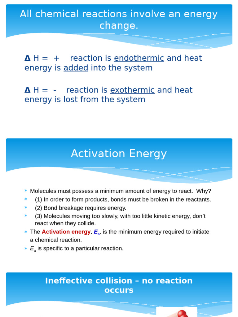 Lesson 3 - Activation Energy | PDF | Activation Energy | Chemical Reactions