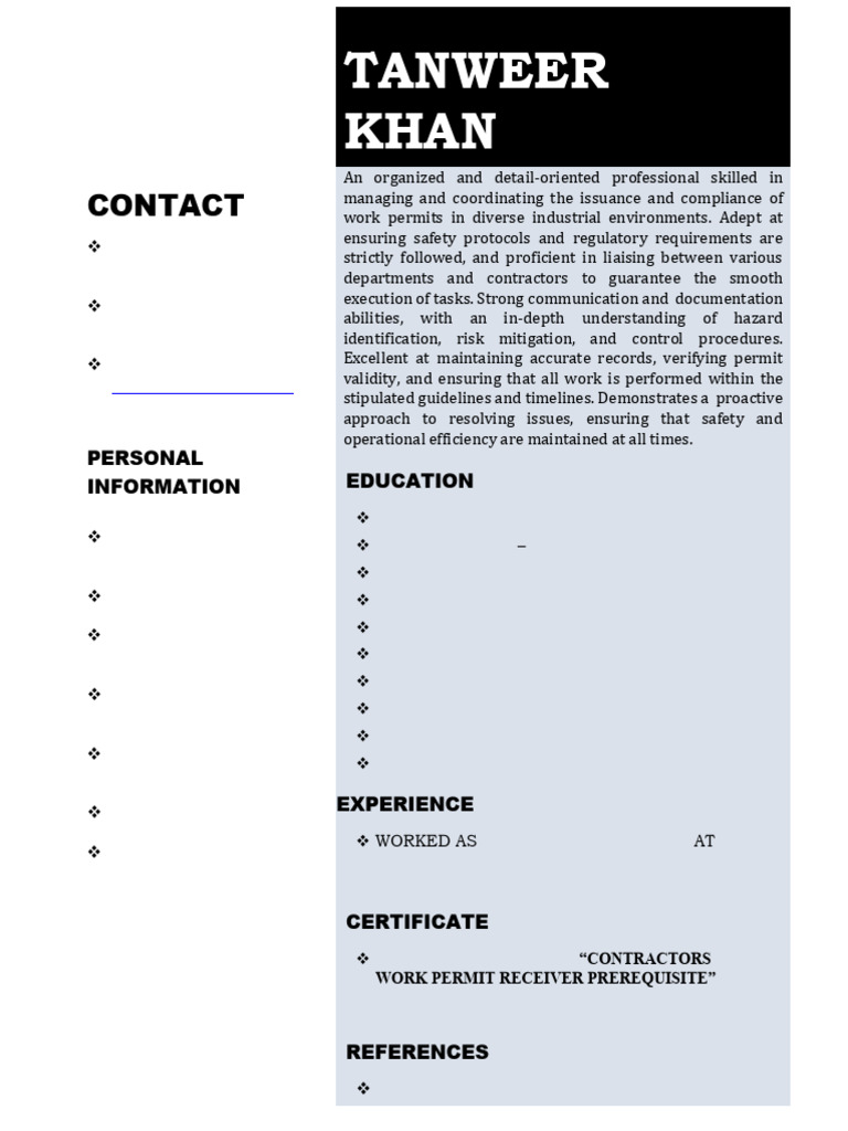 Tanweer Khan Wpr-2 | PDF | Safety