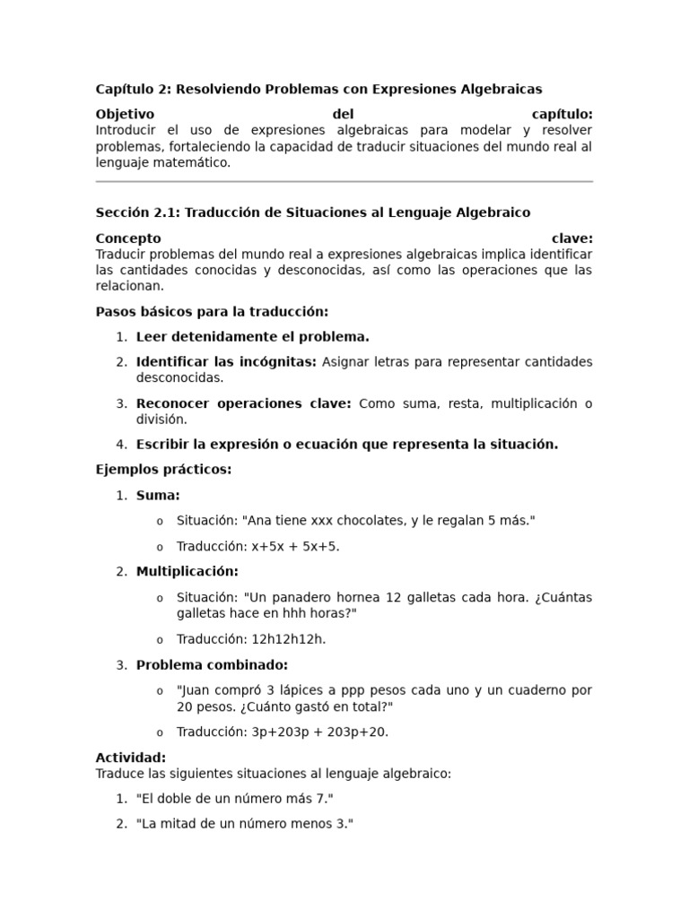Construyendo El Pensamiento Algebraico Guía Para Estudiantes de Grado 6 ... Construyendo El Pensamiento Algebraico Guía Para Estudiantes de Grado 6 ...