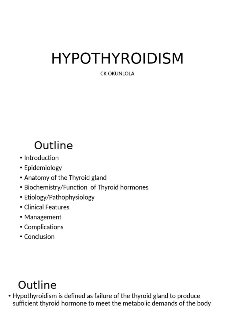 Understanding Hypothyroidism: Causes & Effects | PDF | Hypothyroidism ...