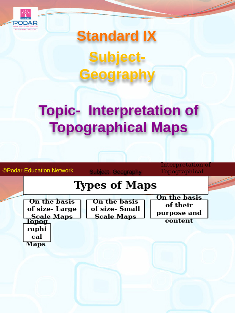 ICSE X Geog CH 1 Interpretation of Top Maps | PDF