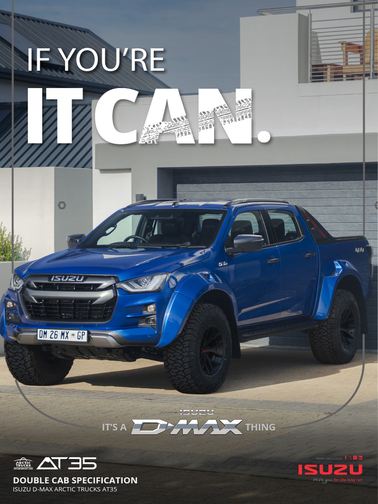 Isuzu D-Max Arctic Trucks AT35 Specs | PDF | Truck | Headlamp
