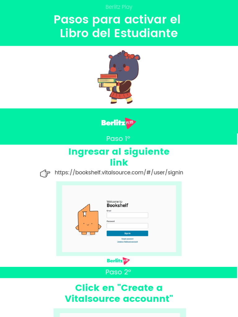 PASOS PARA ACTIVAR EL LIBRO DEL ESTUDIANTE | PDF