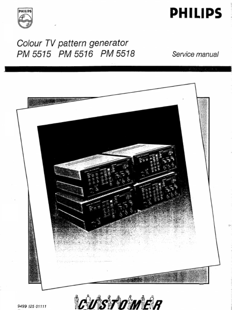 Philips pm5515 5516 5518 TV Pattern Generator Service Manual | PDF