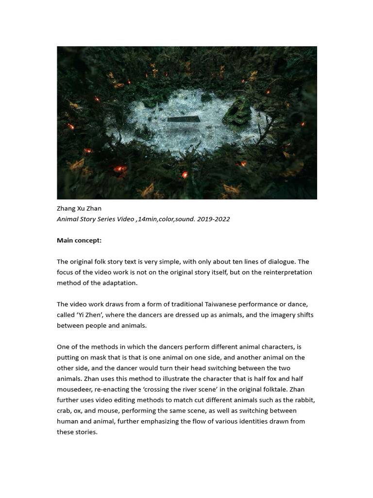 Zhang Xu Zhan - Animal Story Series - Concept Text - File | PDF ...