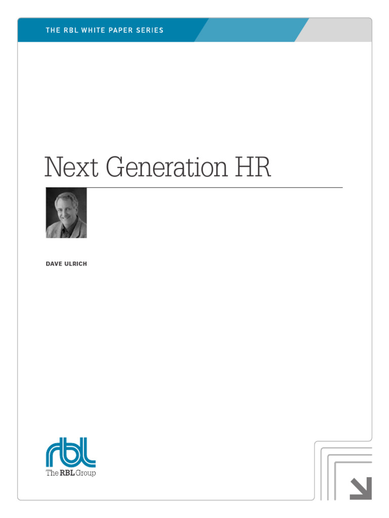 HR Evolution: From Inside Out to Outside In | PDF | Leadership | Business