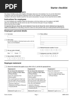 Starter Checklist - Guidance - GOV - Uk | PDF