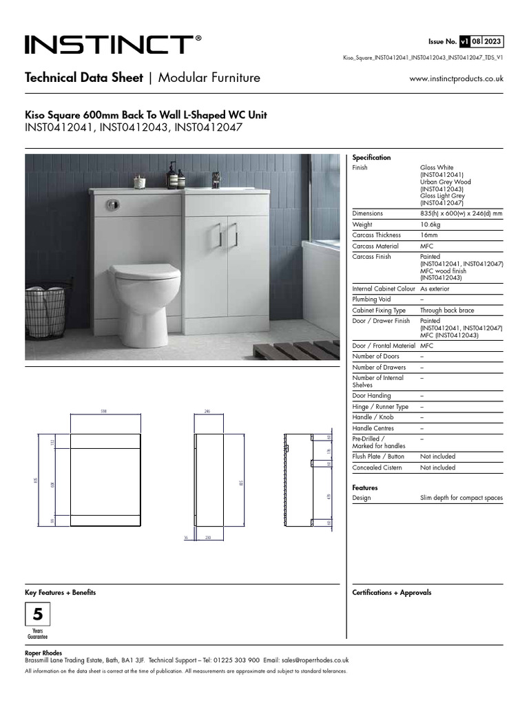 Kiso Square INST0412041 INST0412043 INST0412047 TDS V1 2 | PDF | Door | Building Technology