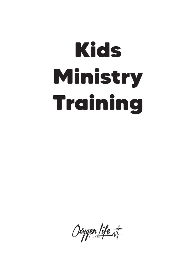 Kids Ministry Training Booklet Colour Final 1 | PDF | Jesus | Prayer