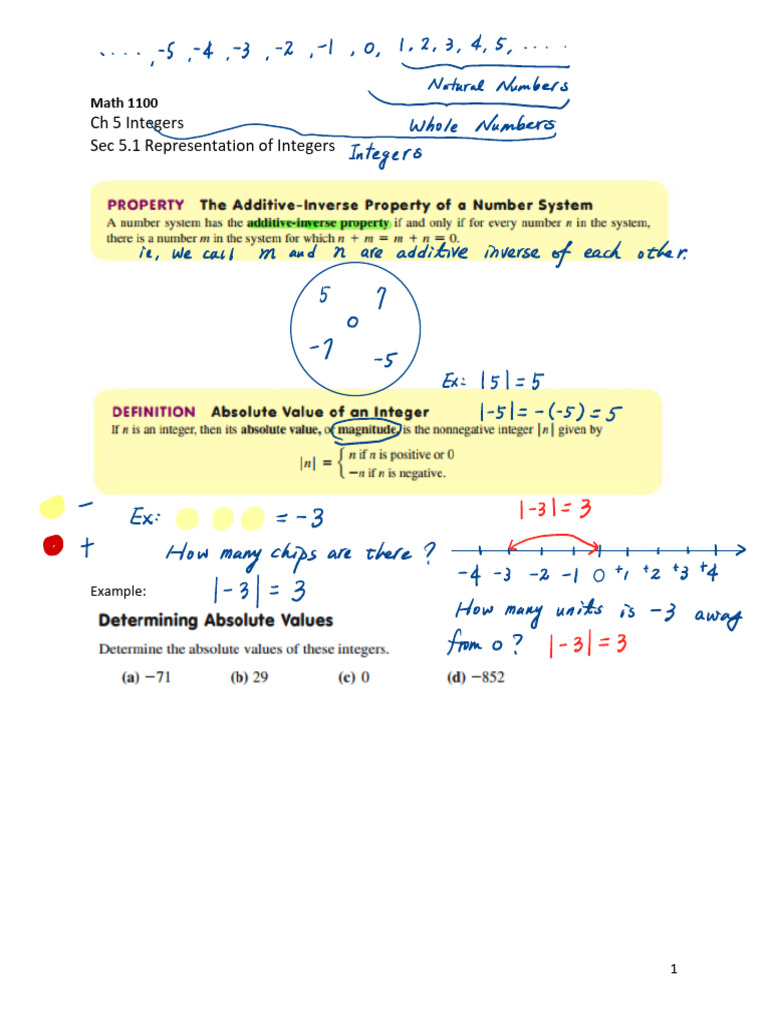 Math 1100 Ch5 Integers 03 | PDF | Mathematical Structures | Mathematics
