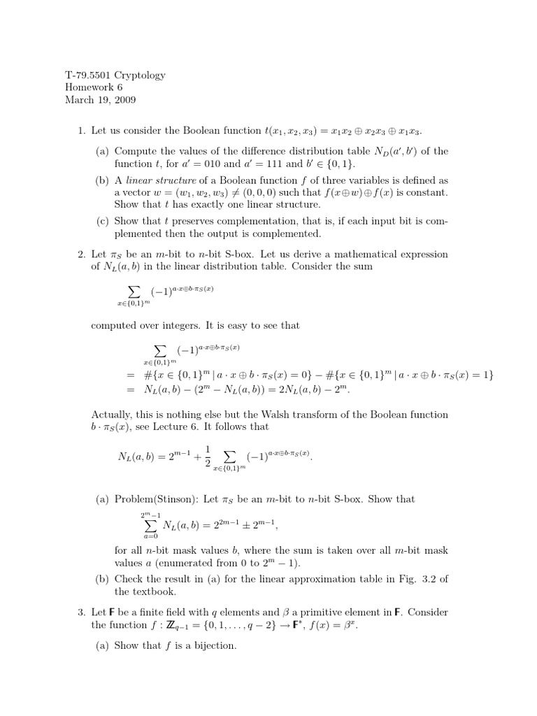problems_6_2 | PDF | Function (Mathematics) | Boolean Algebra