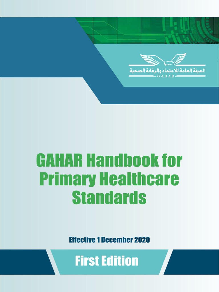 Gahar Handbook For Primary Healthcare Standards | PDF | Safety | Health Care