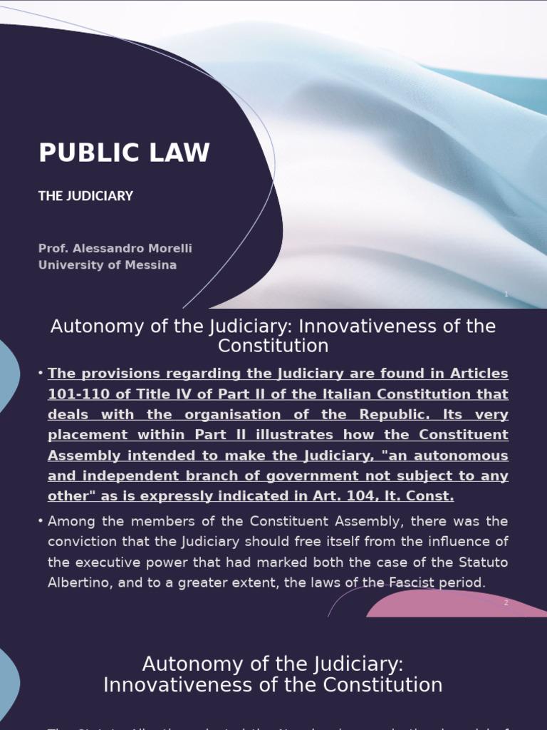 8 - Slides Public The Judiciary | PDF | Judiciaries | Jurisdiction