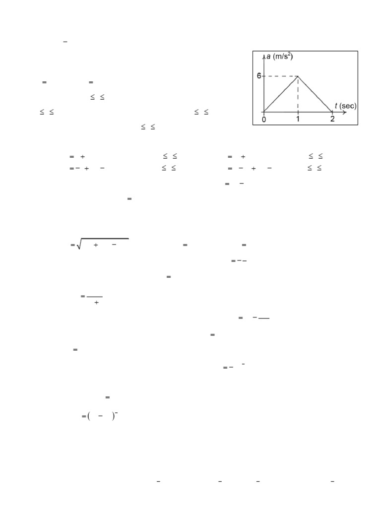 Exercises 01 Rectilinear Motion Profiles | PDF | Acceleration | Velocity