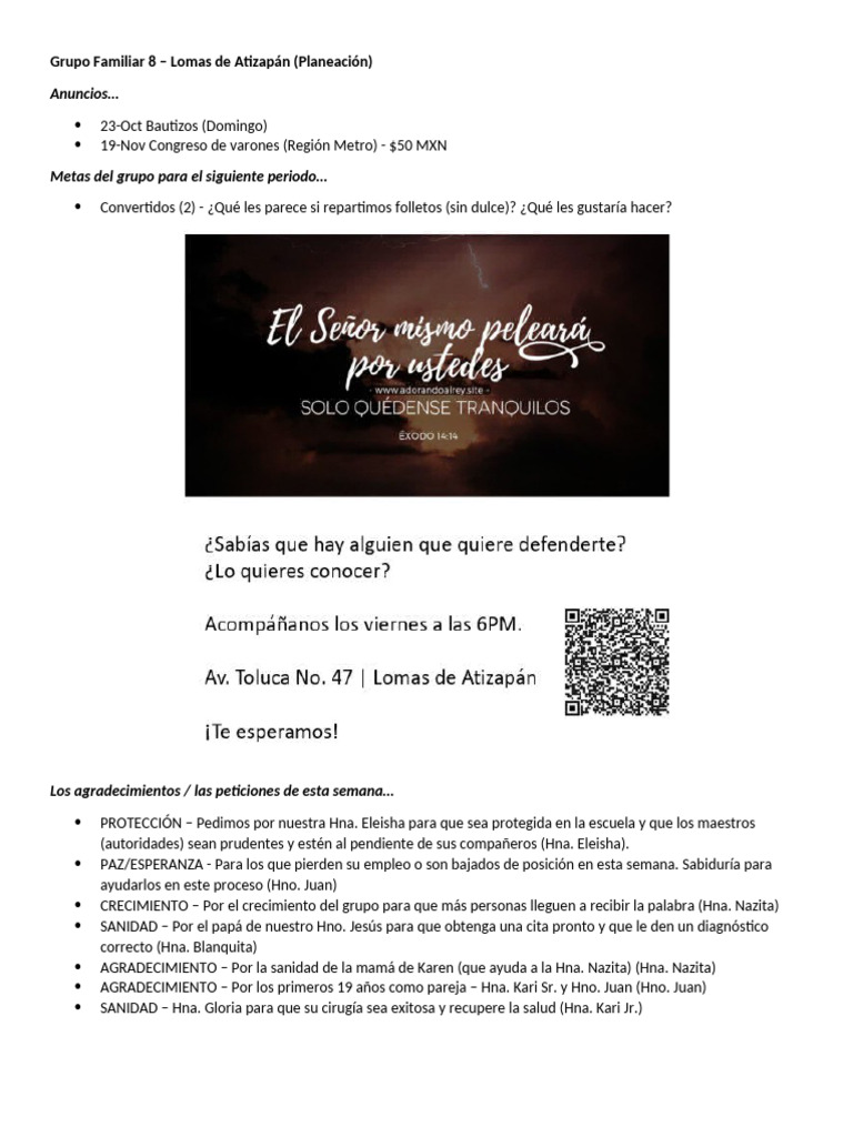 221017 Planeación – GF 8 (Lomas de Atizapán) | PDF