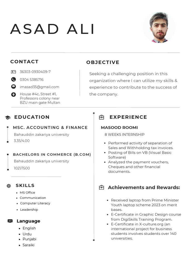 Asad Ali CV New | PDF