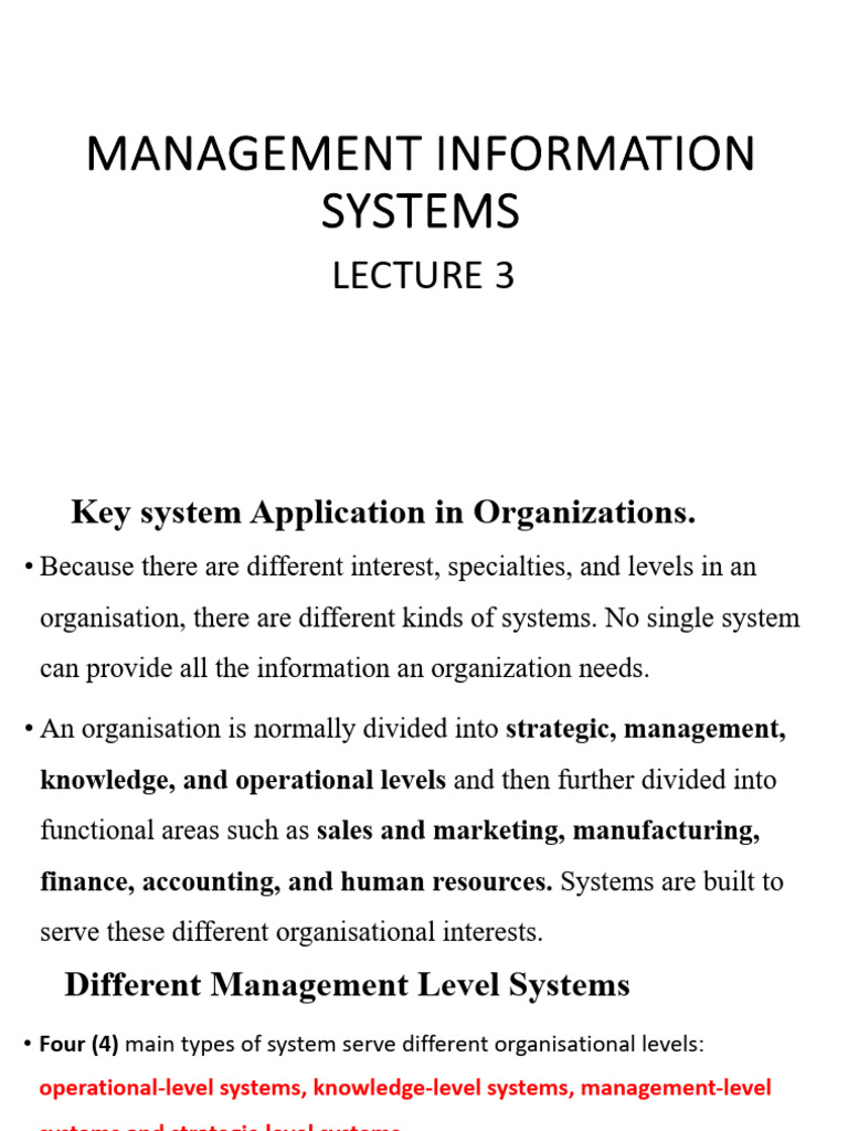 MIS LECTURE 3 updated | PDF | Simulation | Information