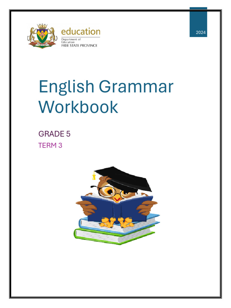 Grade 5 Langugae Handout Term 3 | PDF | Adverb | Verb