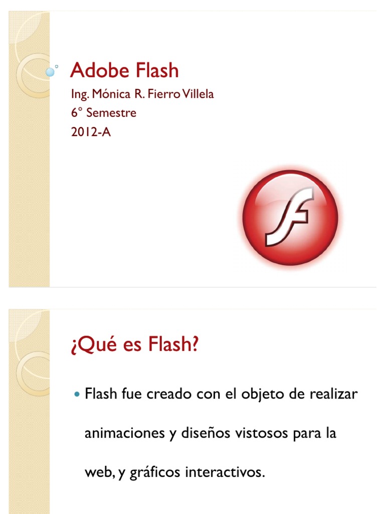 Presentacion de Adobe Flash | PDF | Informática | Tecnología