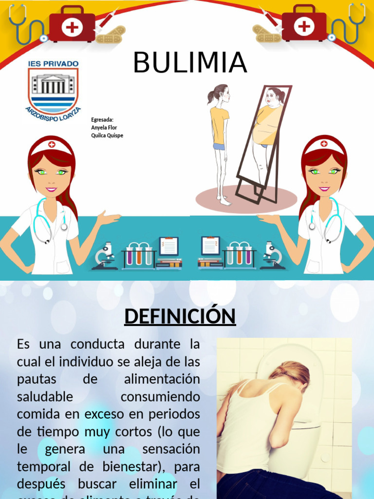 Bulimia: Definición, Síntomas y Riesgos | PDF | Bulimia nerviosa ...