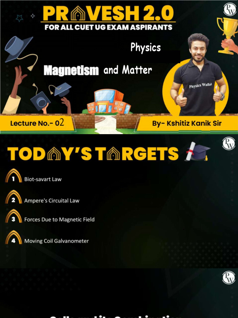 Magnetism and Matter _ Class Notes __ (Pravesh 2.0) | PDF