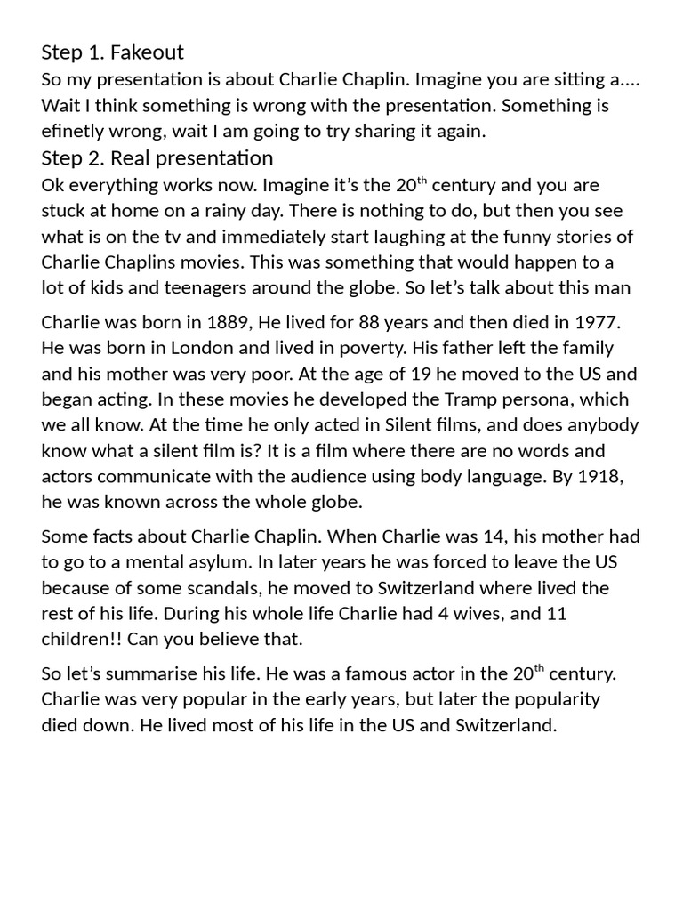 Charlie Chaplin | PDF