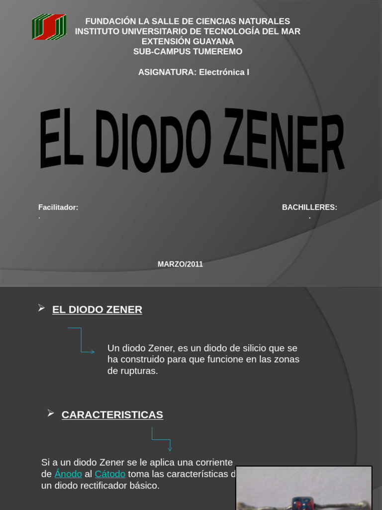 Diodo Zener: Características y Aplicaciones | PDF