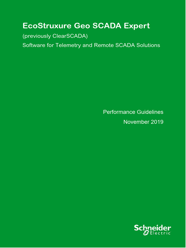 Geo SCADA Expert Performance Guidelines | PDF | Databases | Computer Data Storage