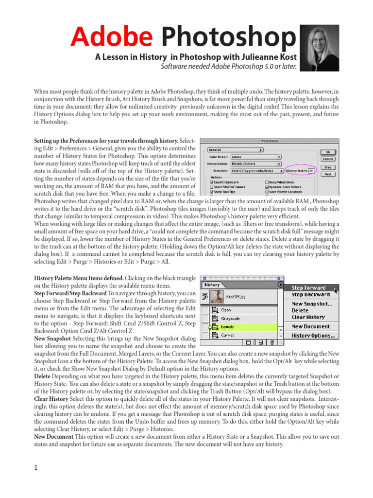 History Lesson | PDF | Adobe Photoshop | Computing