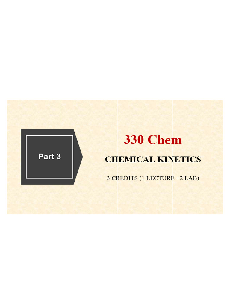 Chemical Kinetics: Rate Laws and Methods | PDF | Reaction Rate ...