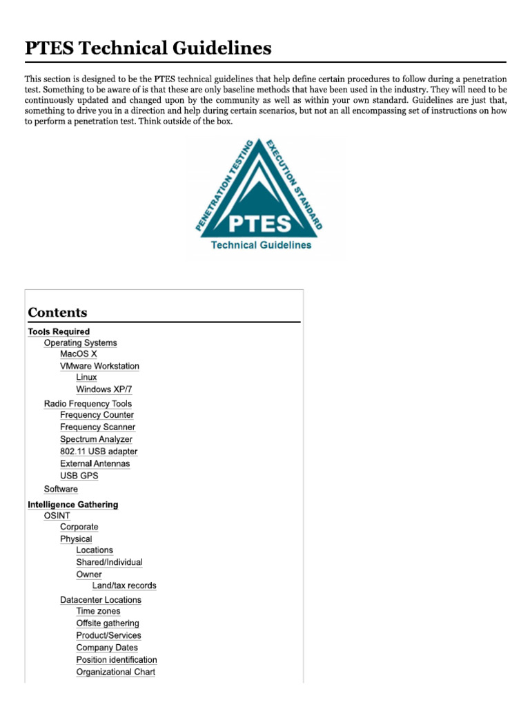 Pentest Technical Guide | PDF