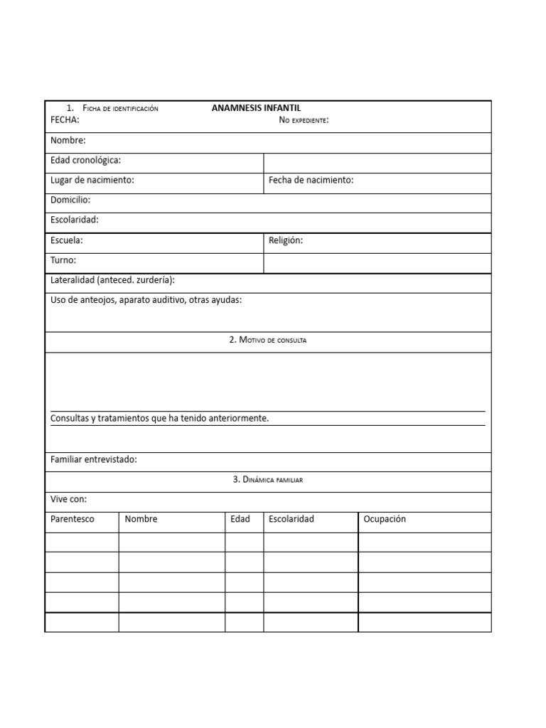Formatos de Anamnesis - 110821 | PDF | Parto | El embarazo