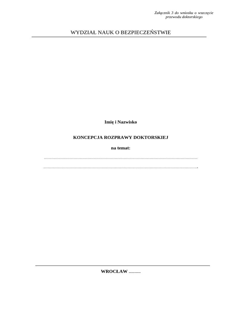 Zal_3_Koncepcja_rozprawy_doktorskiej | PDF