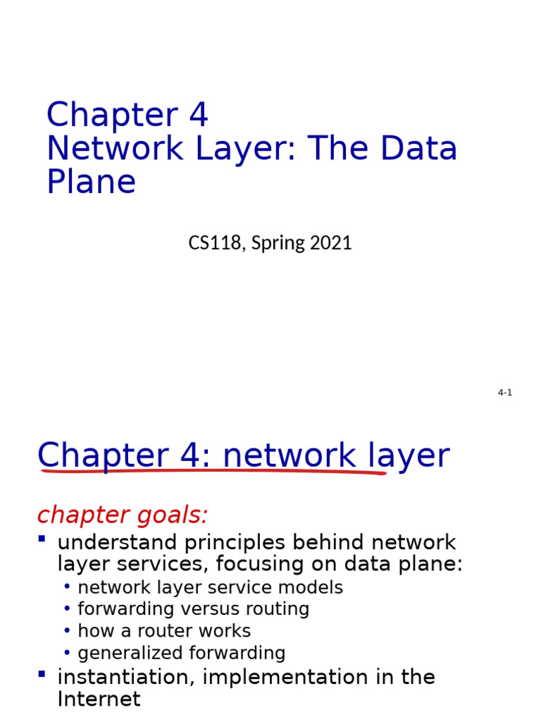 Chapter4-2021 | PDF | Internet Protocols | Computer Network
