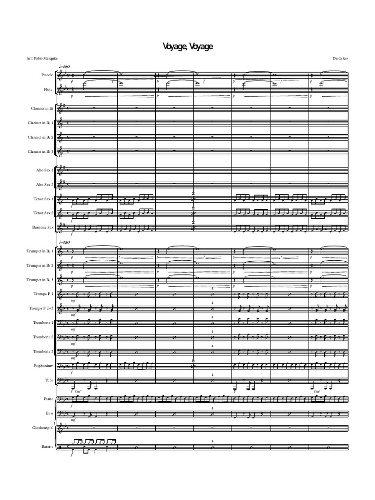 Voyage, Voyage Arrangement Details | PDF | European Musical Instruments ...