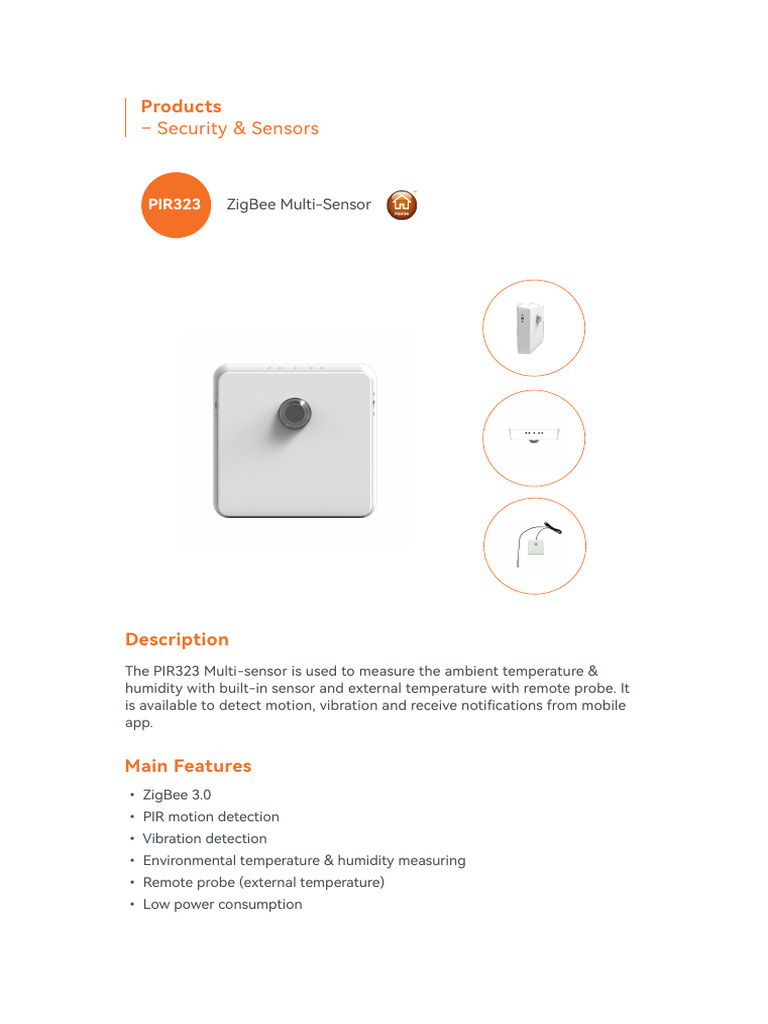 Datasheet - PIR323 ZigBee Multi-Sensor - 231007 (2024-11-21 21 - 43 ...